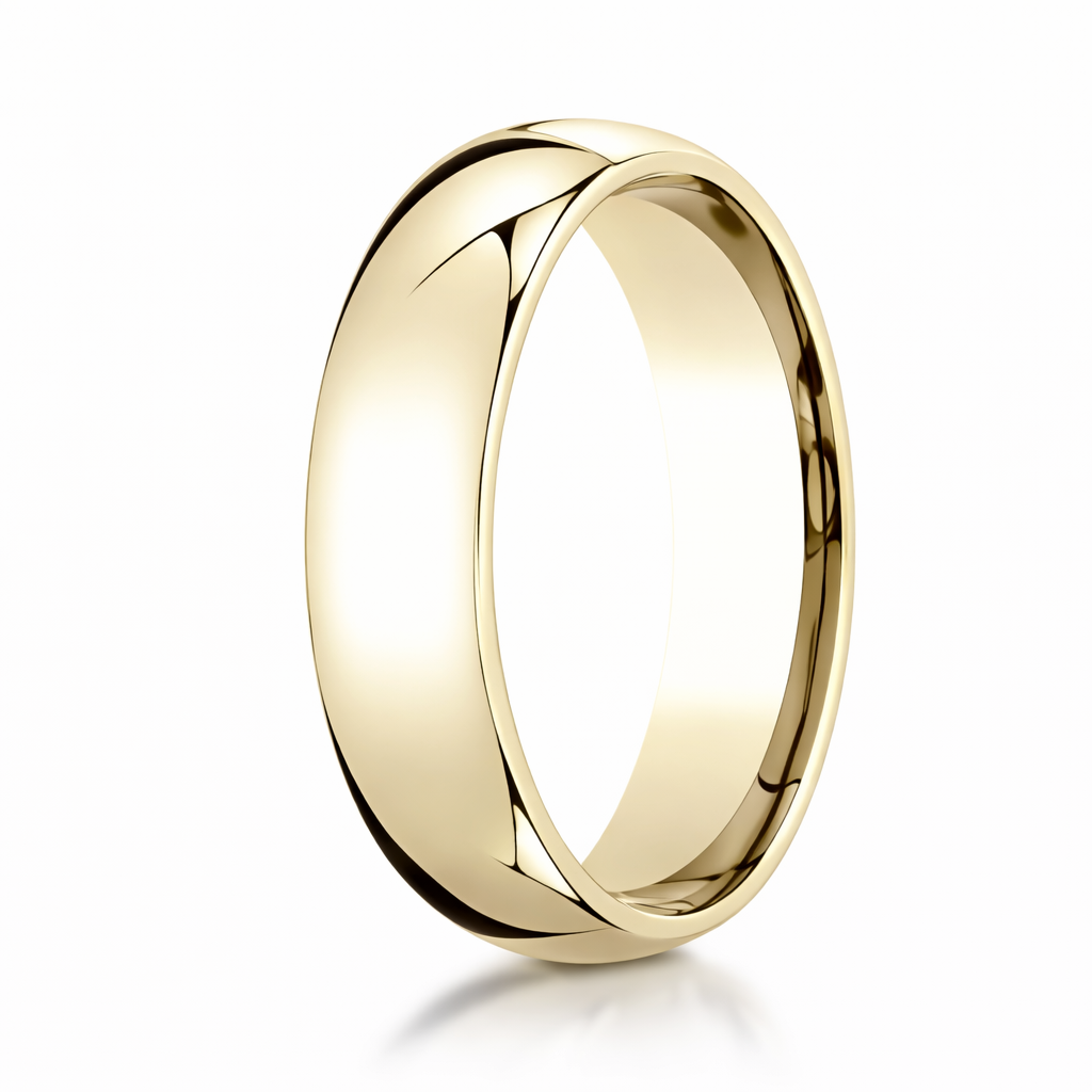 Men's 14K Yellow Gold Wedding Bands: Durability & Classic Style - JMR ...