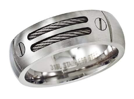 Stainless Steel Cable Ring with Two Screws